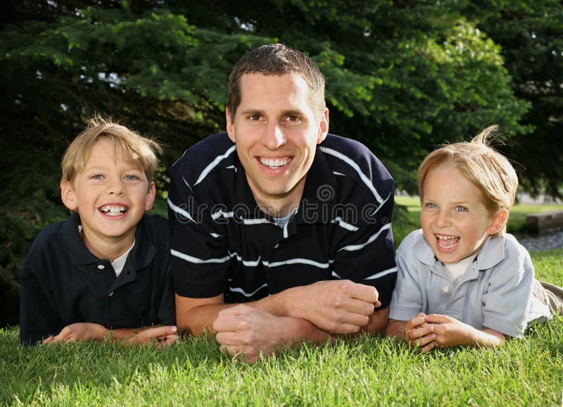 Father & Sons stock photo. Image of summer, people - 7521456