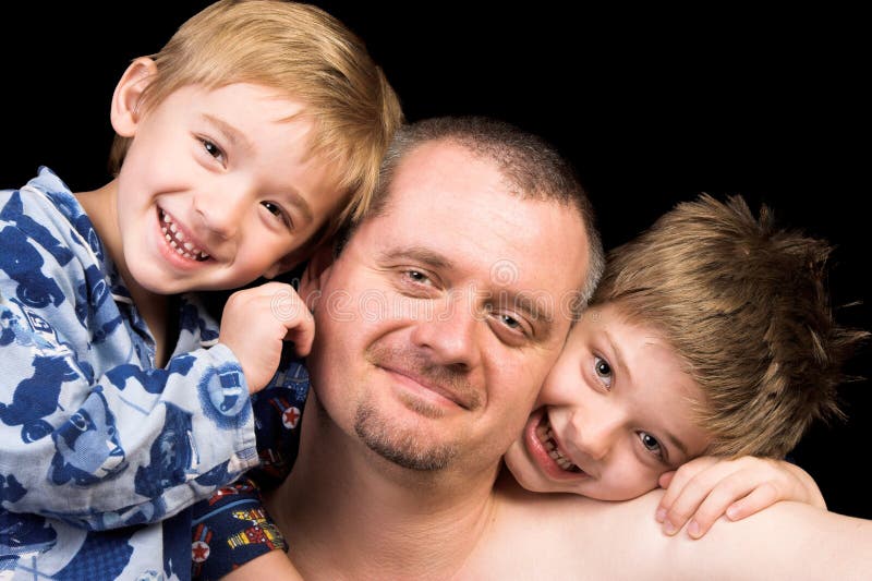 Father and Sons stock photo. Image of family, love, siblings - 9102856