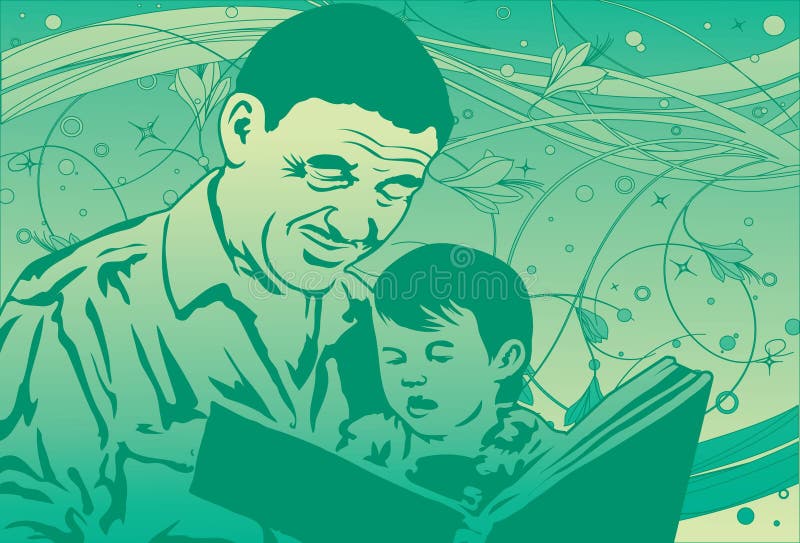 The Fatherhood stock illustration. Illustration of fatherhood - 14814012