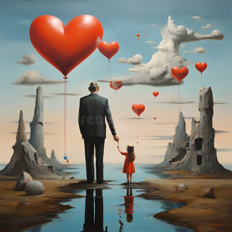 Fatherly affection stock illustration. Illustration of baby - 310082090