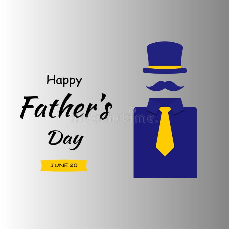 Happy fathers day June 20 stock vector. Illustration of text - 218152429