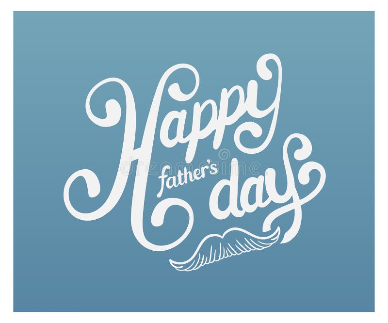 Fathers Day Greeting Vector Stock Vector - Illustration of blue ...