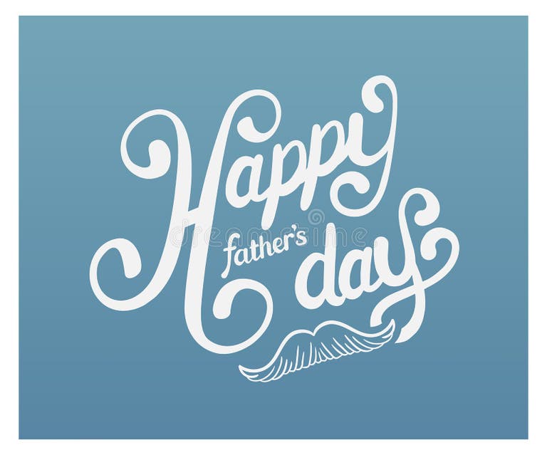 Fathers Day Greeting Vector Stock Vector - Illustration of blue ...