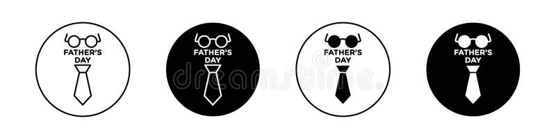 Fathers day icon stock vector. Illustration of black - 307758201