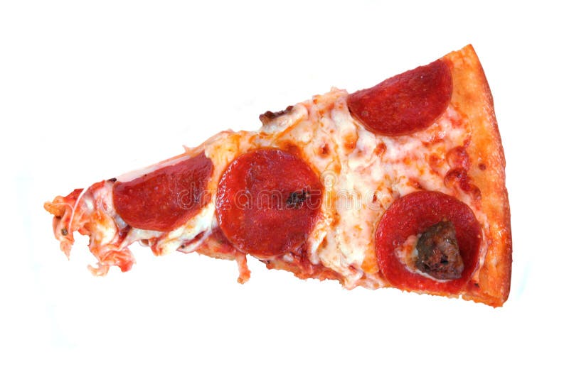 Fatia Da Pizza De Pepperoni Foto de Stock - Imagem de fatia, calabresa ...