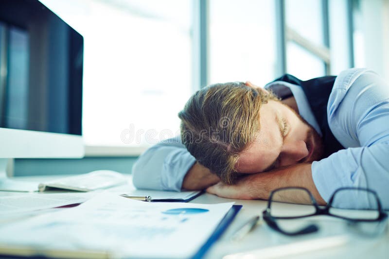 Fatigue employee stock photo. Image of business, female - 8576386