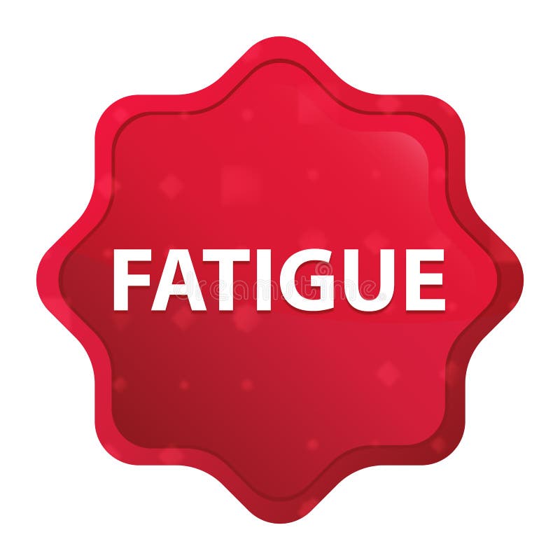 Fatigue Misty Rose Red Starburst Sticker Button Stock Illustration ...