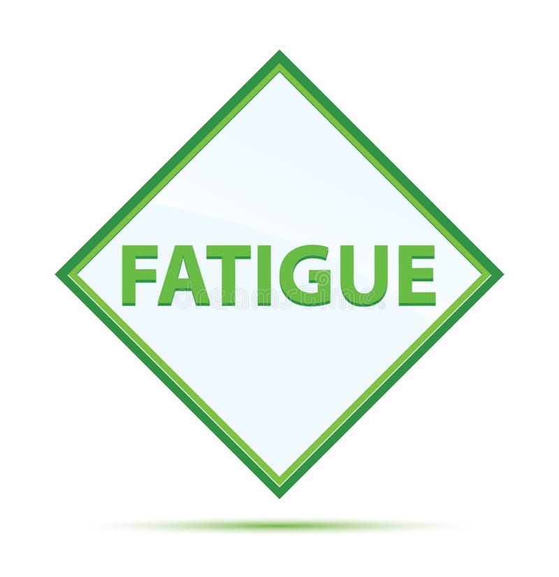Fatigue Modern Abstract Green Diamond Button Stock Illustration ...
