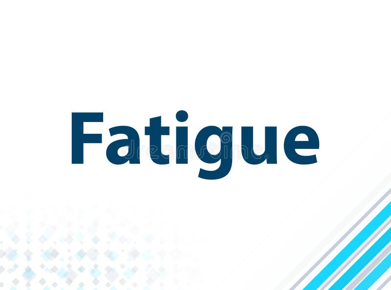Fatigue Modern Flat Design Blue Abstract Background Stock Illustration ...