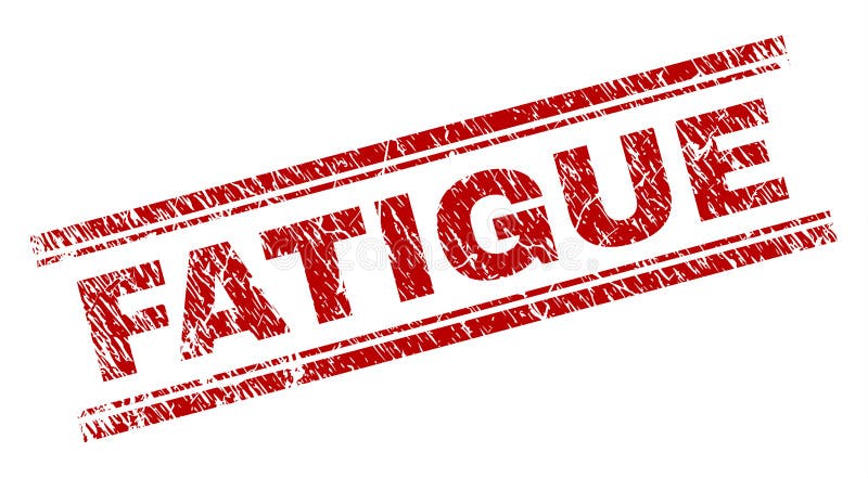 Scratched Textured FATIGUE Stamp Seal Stock Vector - Illustration of ...