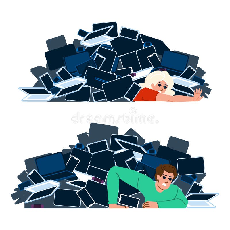 Fatigue Stress Technology Overload Vector Stock Vector - Illustration ...