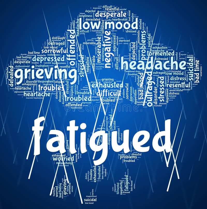 Fatigue Tiredness Weariness Lassitude Stock Illustrations – 55 Fatigue ...