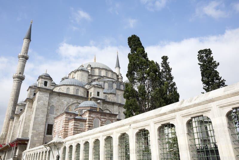 Fatih Mosque in District of Istanbul, Turkey Stock Image - Image of ...