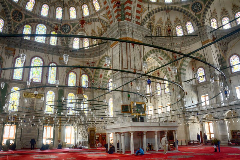 Fatih Mosque, Istanbul Interior Minbar Editorial Stock Image - Image of ...