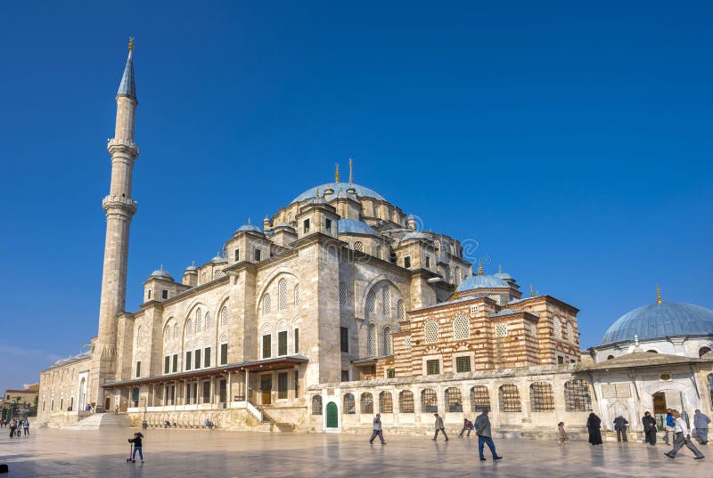Fatih mosque`s exterior editorial stock image. Image of praying - 257572509