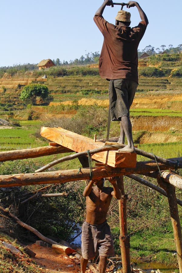 Fattig Malagasy Pojke Som Bär Den Plast- Vattenhinken Arkivfoto - Bild ...