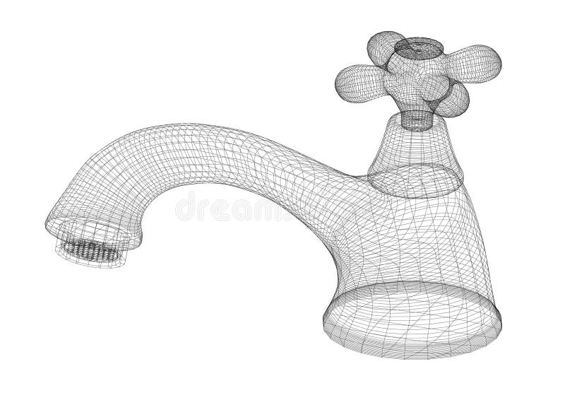 Bathroom Architect Blueprint Stock Illustration - Illustration of ...
