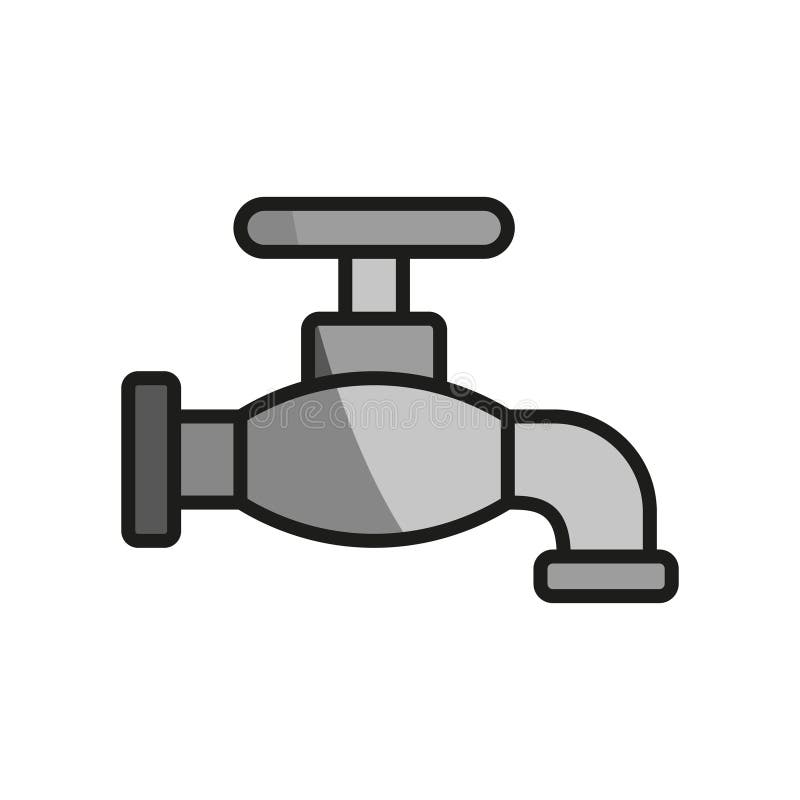 Faucet Bathroom Icon Vector Basic Design Simple and Modern Stock Vector ...