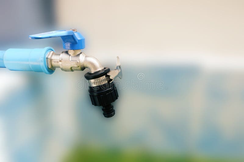 Faucet Connector for Easy Connection of the Hose Stock Photo - Image of ...