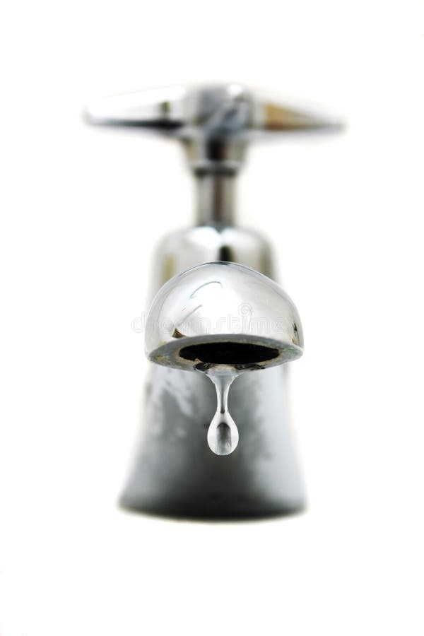 Faucet with a Drop Let of Water Stock Photo - Image of clear, cold: 3902070