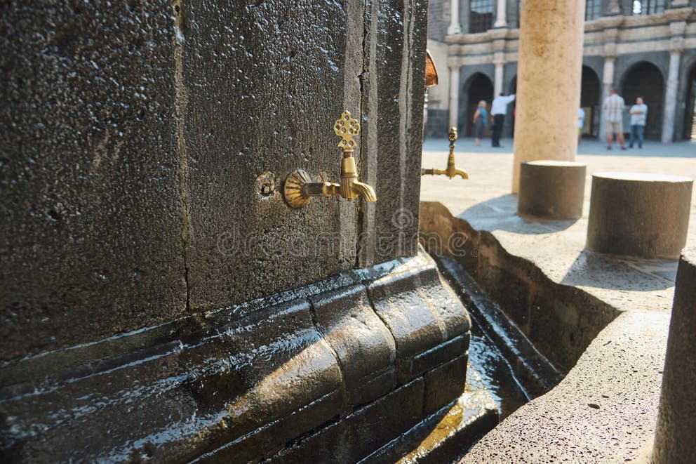 Fountain for ablution stock photo. Image of copper, historical - 310248514