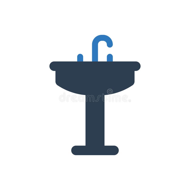 Faucet icon - basin icon stock illustration. Illustration of vector ...