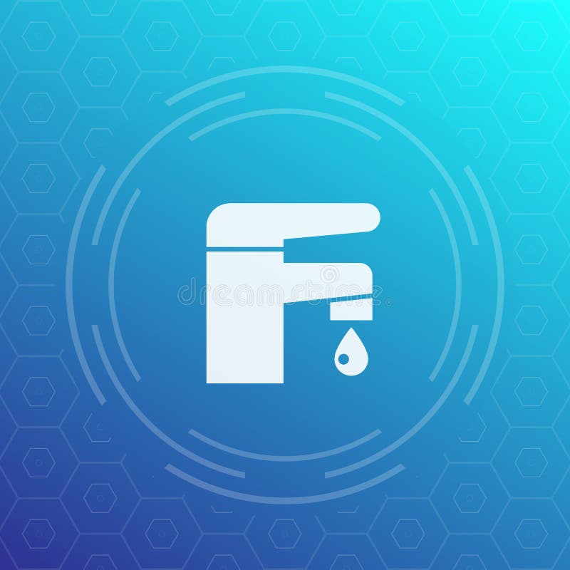 Faucet icon, vector sign stock vector. Illustration of modern - 93222583