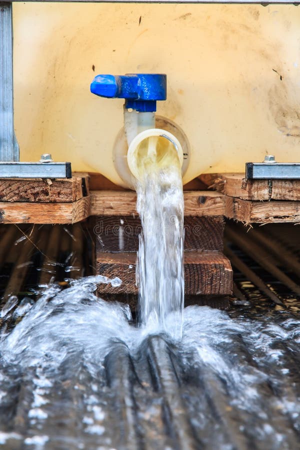 Faucet is opened stock image. Image of tank, drop, water - 39062551