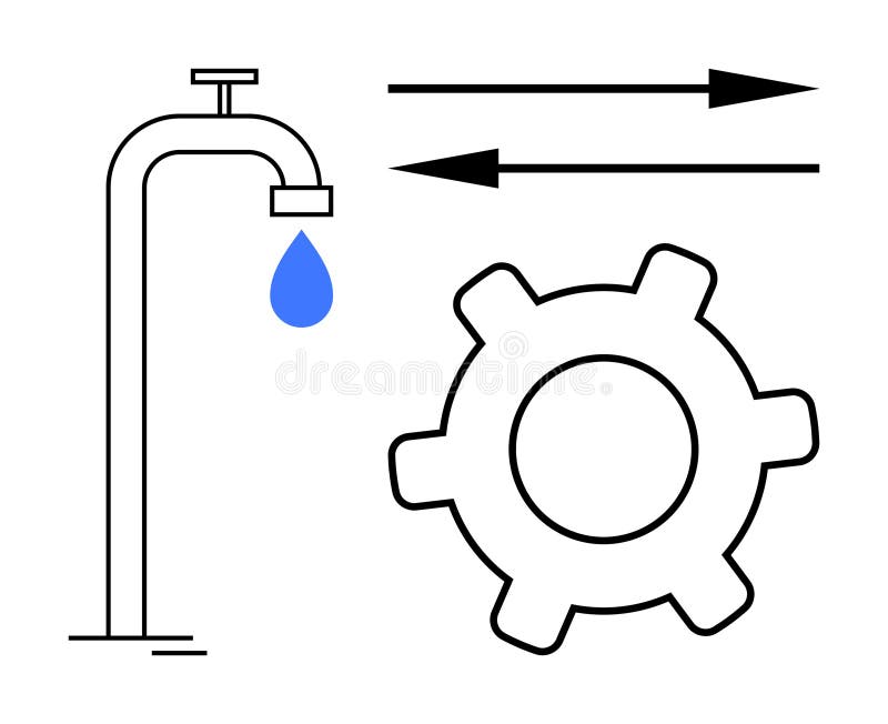 Faucet Water Flow Drop Stock Illustrations – 13,872 Faucet Water Flow ...