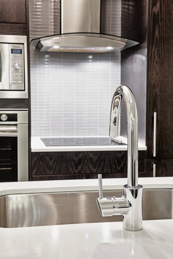 Kitchen sink and counter stock image. Image of counter - 49322597