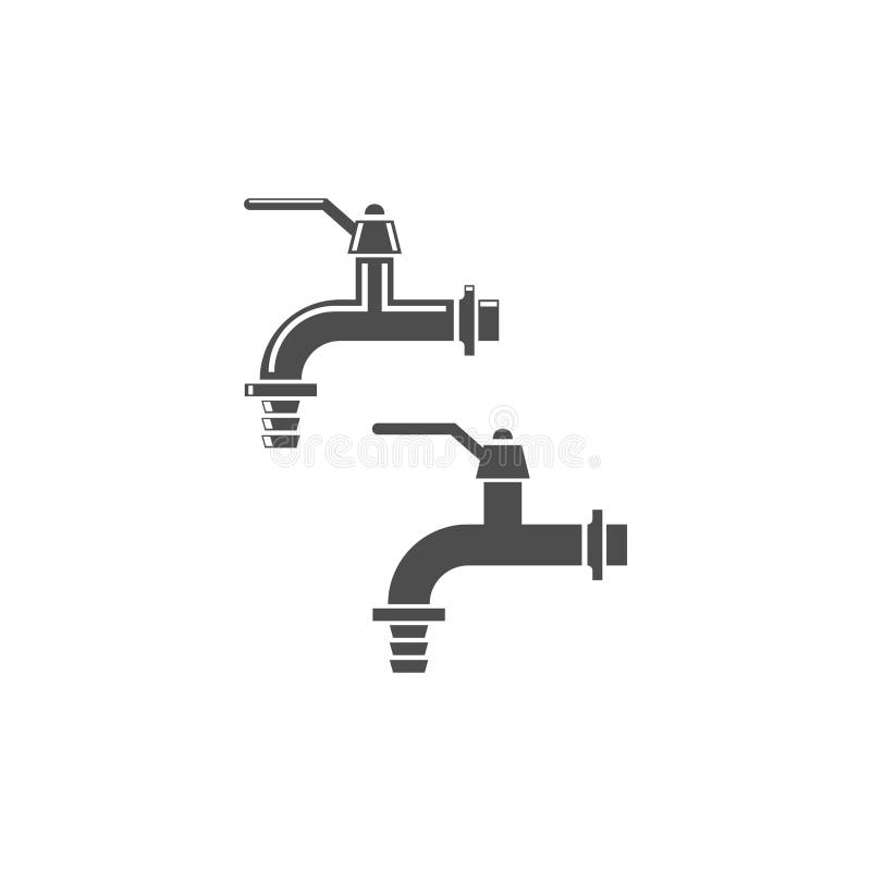 Faucet, Tap, Spigot, Icon Design Stock Vector - Illustration of drop ...