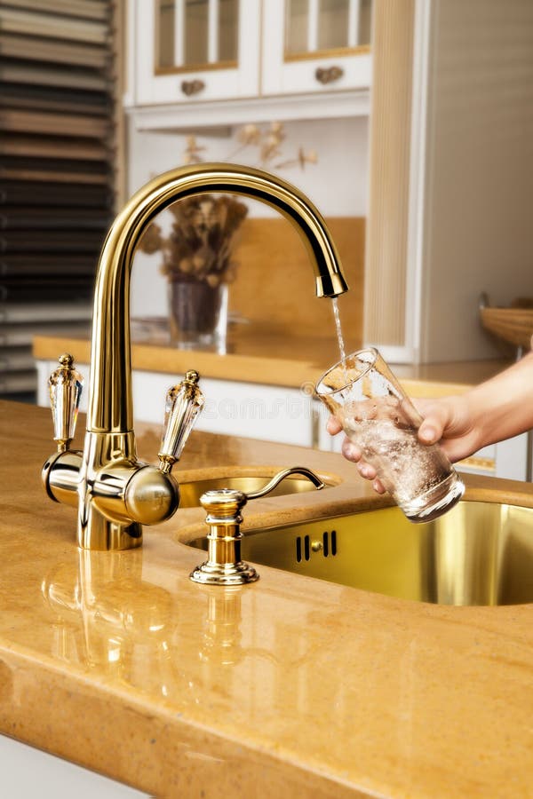 Faucet tap water stock image. Image of flow, hand, faucet - 90989645