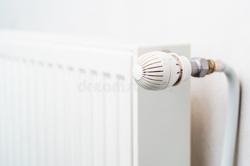 Faucet or Temperature Regulator on the Radiator of the Heating System ...