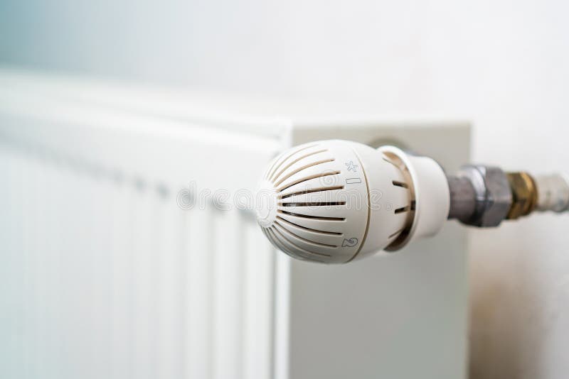 Faucet or Temperature Regulator on the Radiator of the Heating System ...