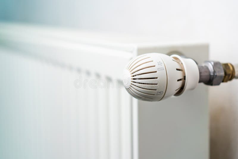 Faucet or Temperature Regulator on the Radiator of the Heating System ...