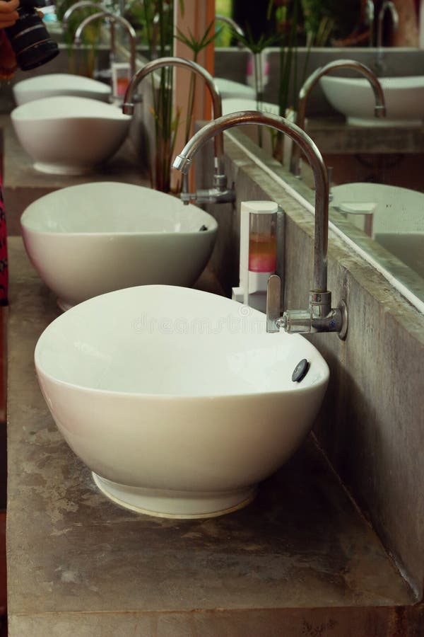 Faucet in toilet stock image. Image of health, care, chrome - 50460629