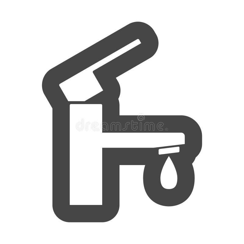 Faucet Vector Icon, Vector Tap Symbol Stock Vector - Illustration of ...