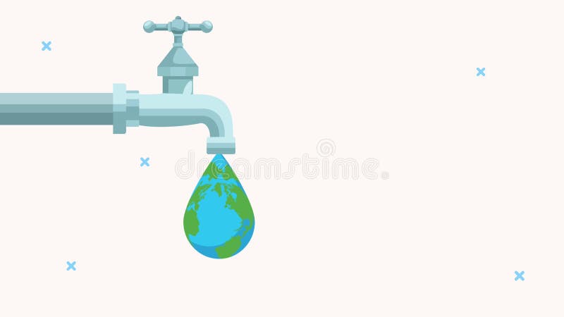 Faucet with Water Drop Animation Stock Footage - Video of symbol, drop ...