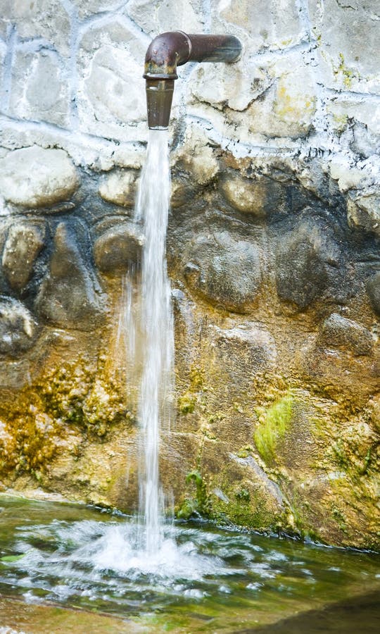 Faucet water flow stock photo. Image of installation - 11233318