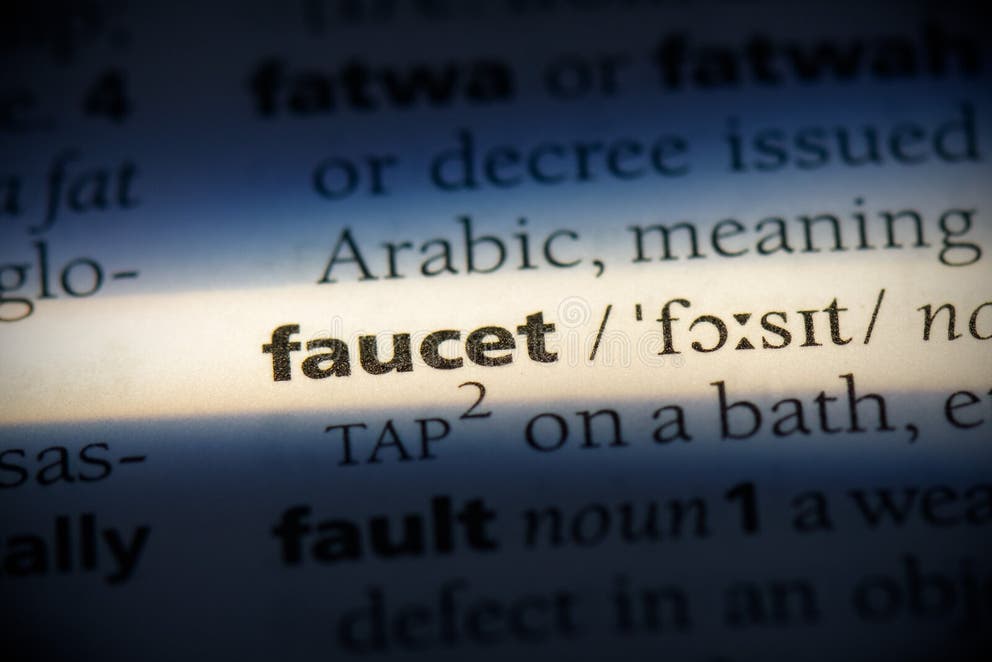 Faucet stock photo. Image of definition, isolated, book - 161577554