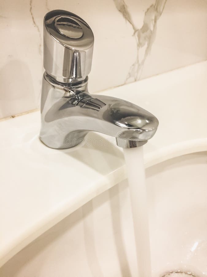 Two Sinks and a Faucet in the Kitchen Stock Image - Image of equipment ...