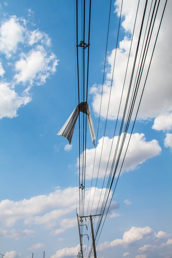 Fault of distribution line stock photo. Image of disadvantage - 41322304