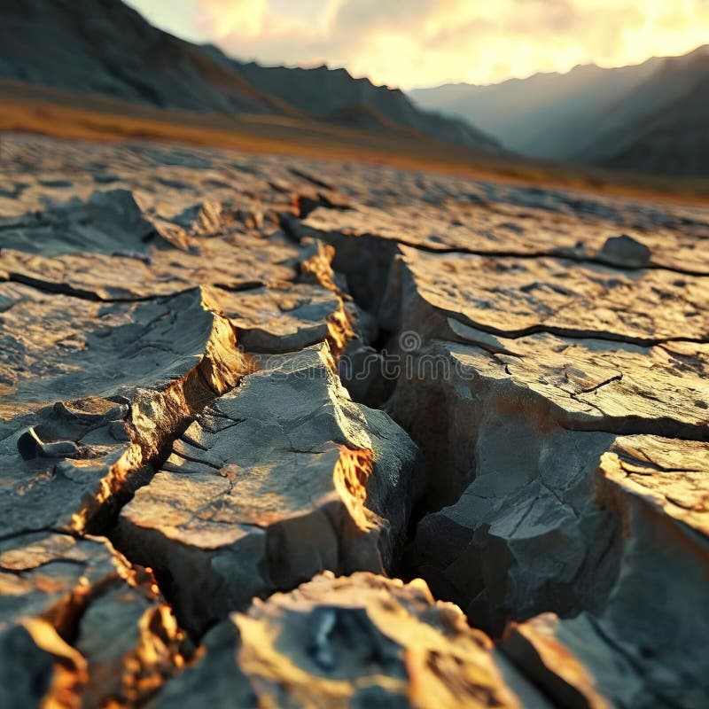 Fault Lines Fractures in the Earths Crust Where Tecto Stock Photo ...