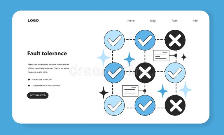 Fault Tolerance As an Artificial Neural Network Benefit. Self-learning Stock Vector ...