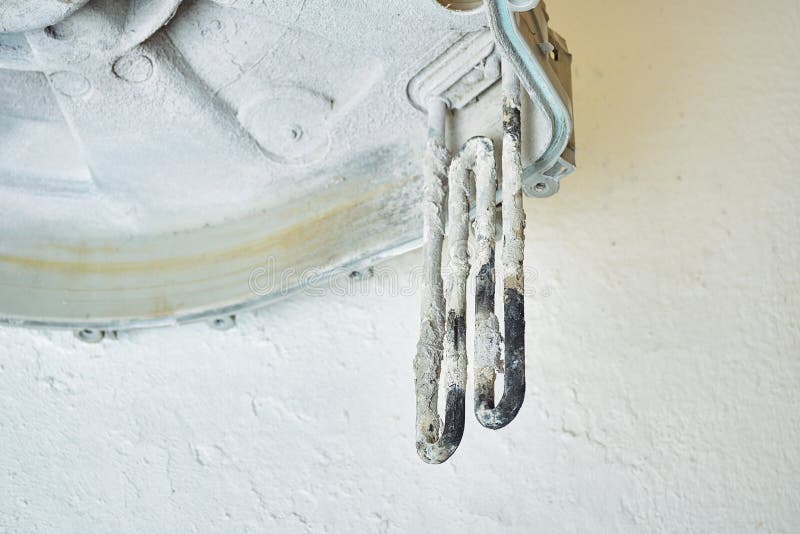 Faulty Washing Machine Heater. Clothes Washer Bottle Element Stock ...