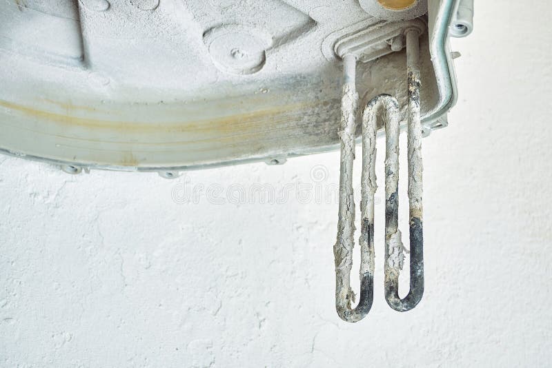 Faulty Washing Machine Heater. Clothes Washer Bottle Element Stock ...