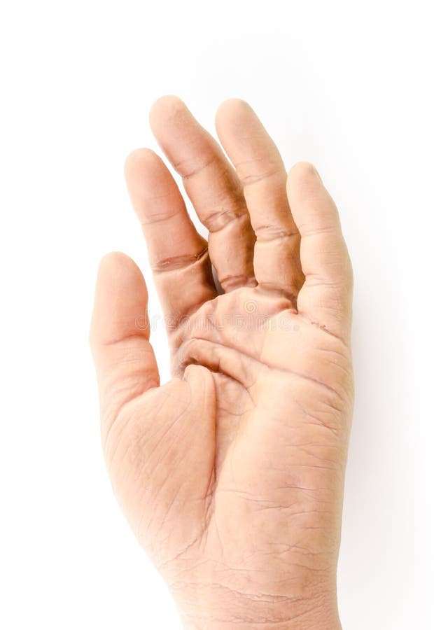 Fausse Main Sur Le Fond Blanc Photo stock - Image du vieux, faux: 47491308
