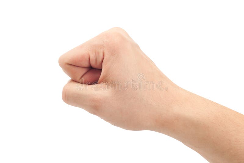 Faust. Geste der Hand stockfoto. Bild von knöchel, kaukasisch - 26176786