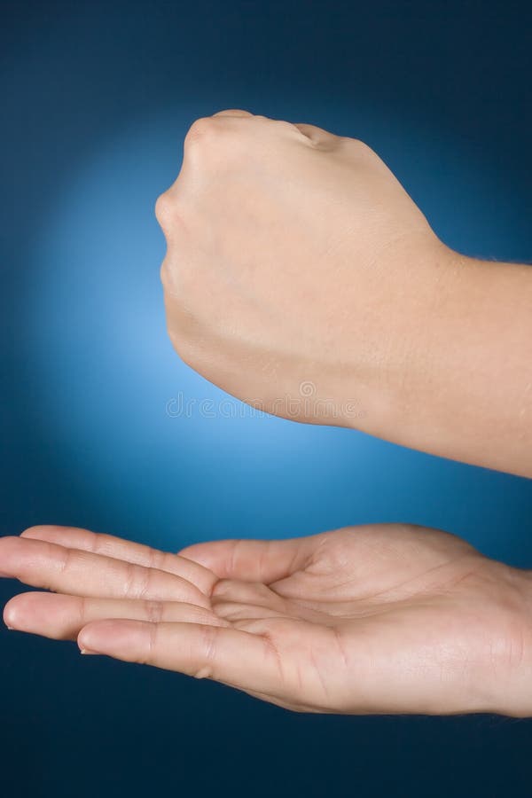 Faust und Hand stockbild. Bild von ikone, hand, präferenz - 1127487