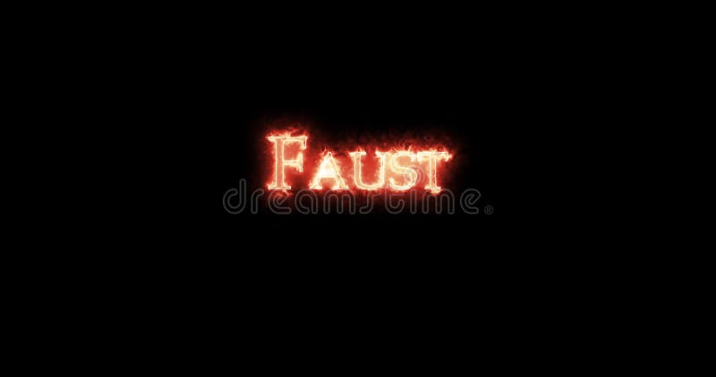 Faust Written with Fire. Loop Stock Footage - Video of hell, literary ...